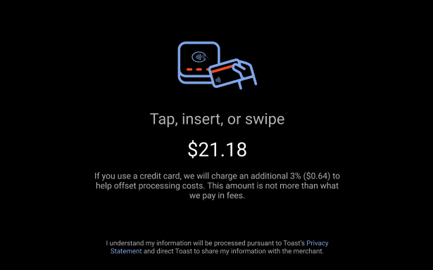 Manage the Credit Card Surcharging Product