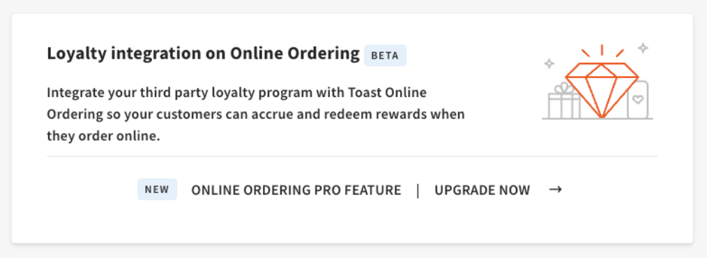 Toast Online Ordering Pro: Enable Third-Party Loyalty
